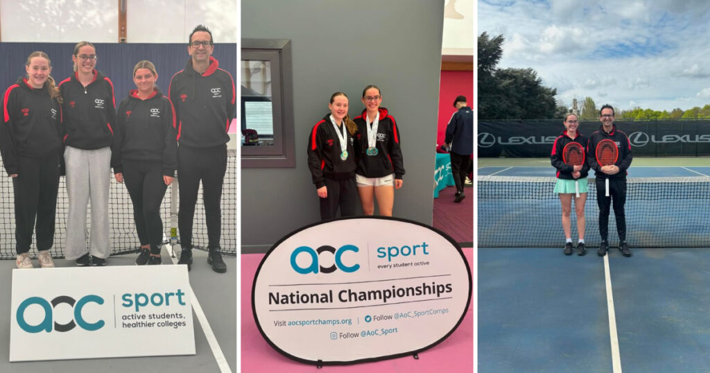 Sports Scholars Abi Redman and Jess McLean Triumph at AoC Sport Tennis ...