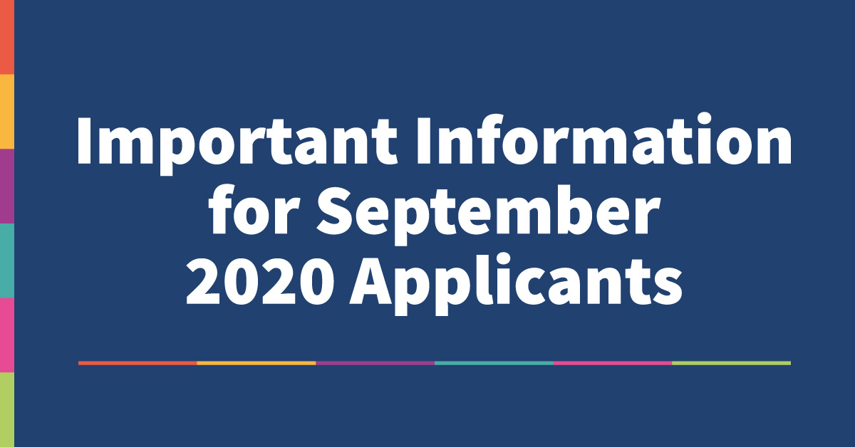 Important Information for September 2020 Applicants - Cronton Sixth ...